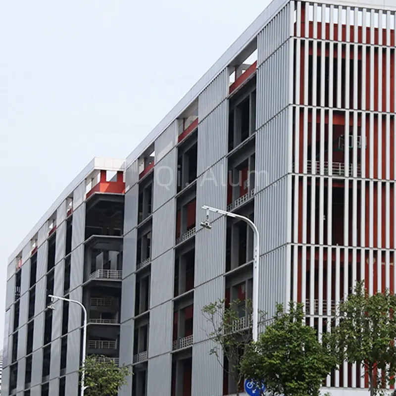 Aluminum alloy Section Box Louver Cladding Exterior Facade Wall