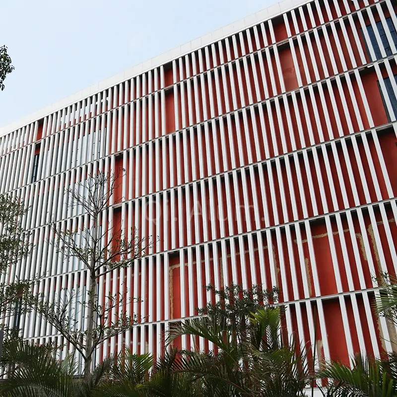 Aluminum alloy Section Box Louver Cladding Panel Exterior Facade ...
