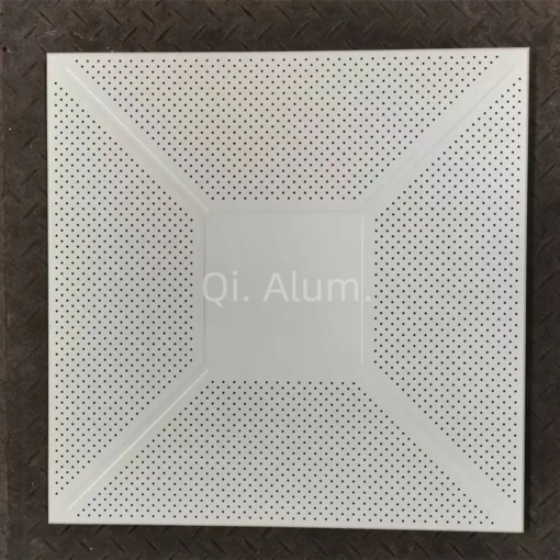 Pre-painted 600x600mm Perforated Ceiling Tile Interior Decorative ...