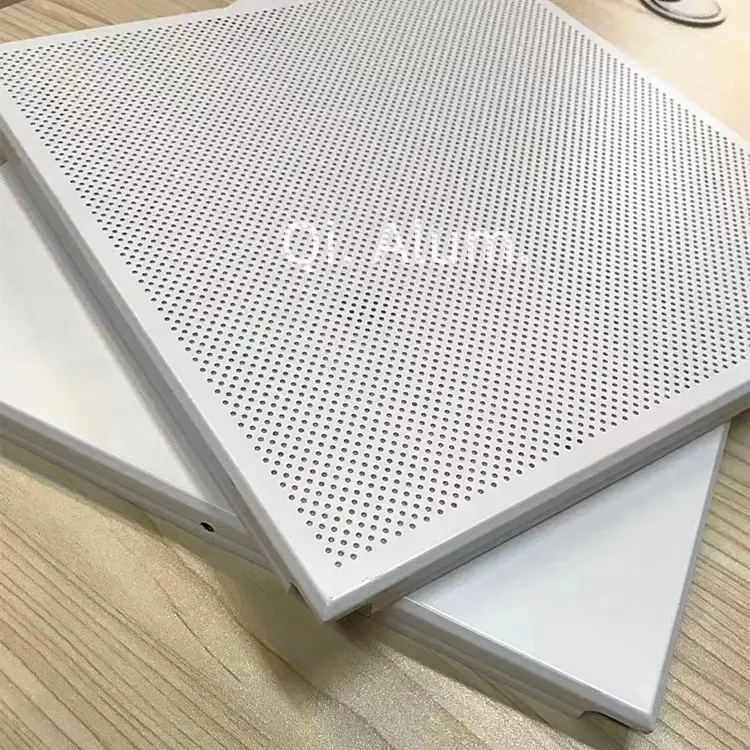 Pre-painted 600x600mm Perforated Ceiling Tile Aluminum Ceiling Plates