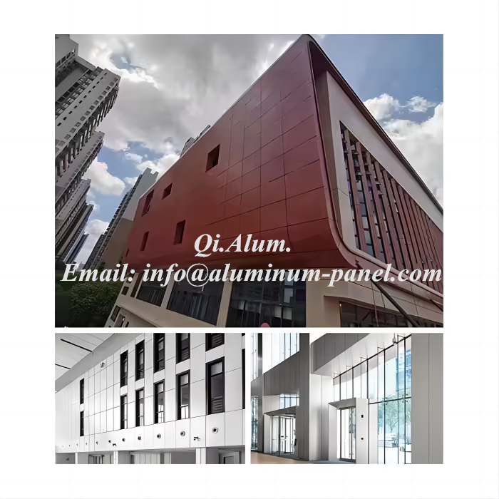Exterior building material facade cladding aluminum solid panel