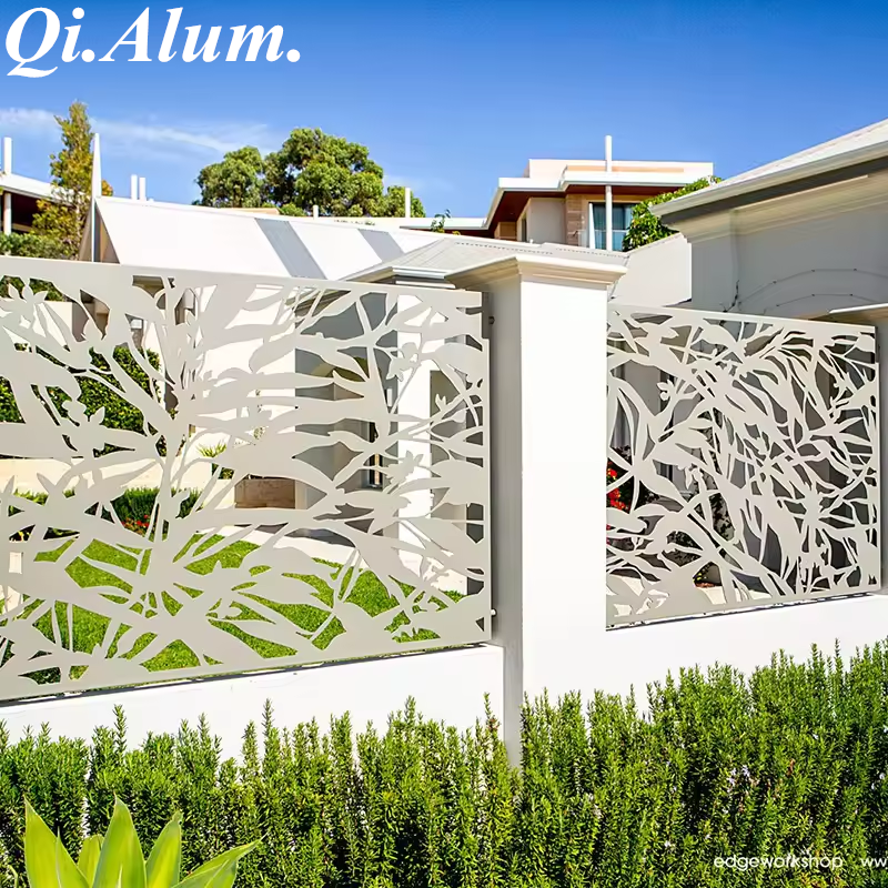 Outdoor Decorative Laser Cut Garden Privacy Steel Metal Facade Wall ...