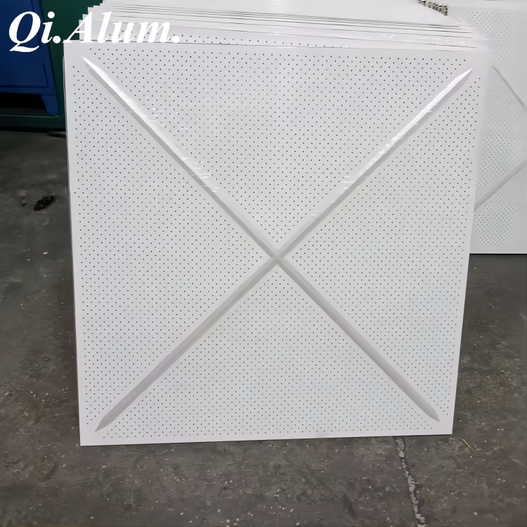 Lay-in Aluminum Ceiling Tiles Building Materials Perforated 60*60 30*30 ...