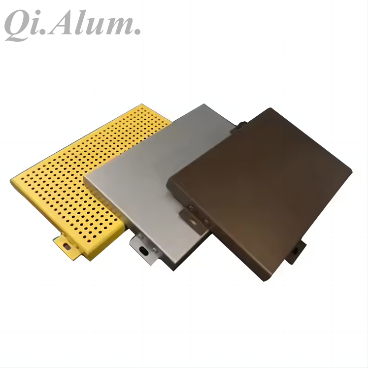 Facade Wall Cladding Materials Aluminum Solid Panel